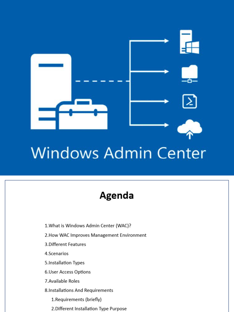 Windows Admin Center Overview and Requirements | PDF | Information ...