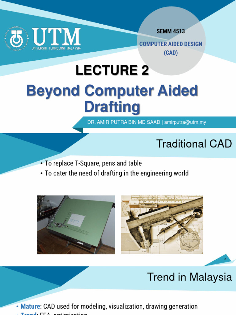 LECTURE 2 Beyond Computer Aided Drafting | PDF