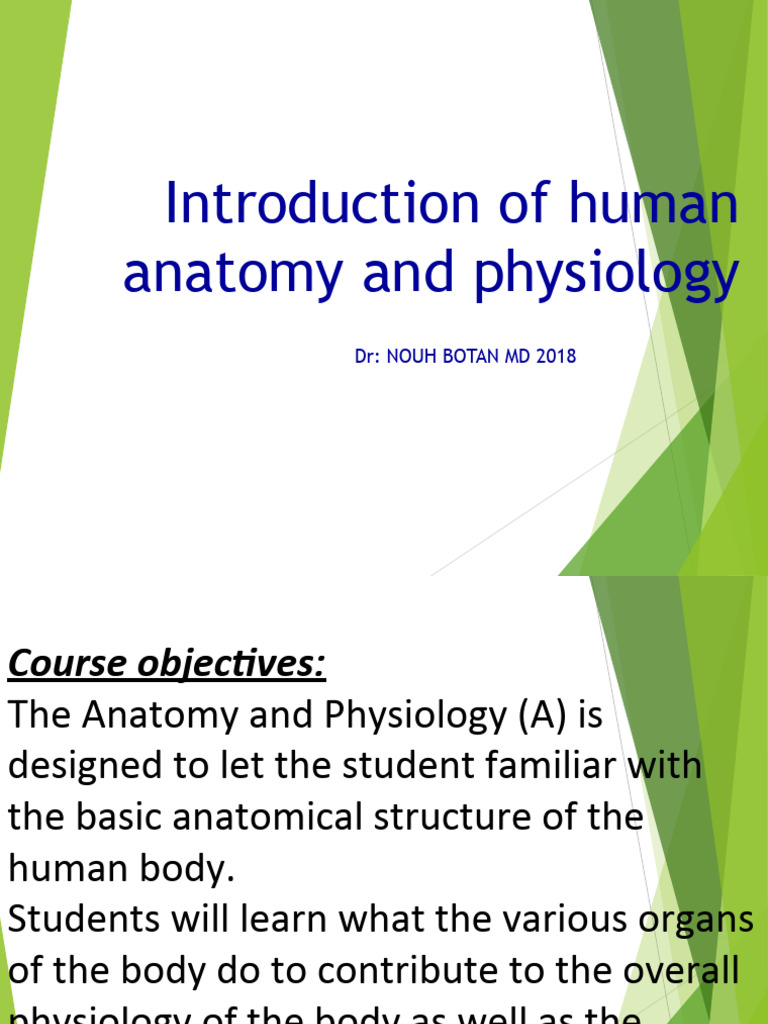 Botan's Introduction-Of-Anatomy and Physio | PDF
