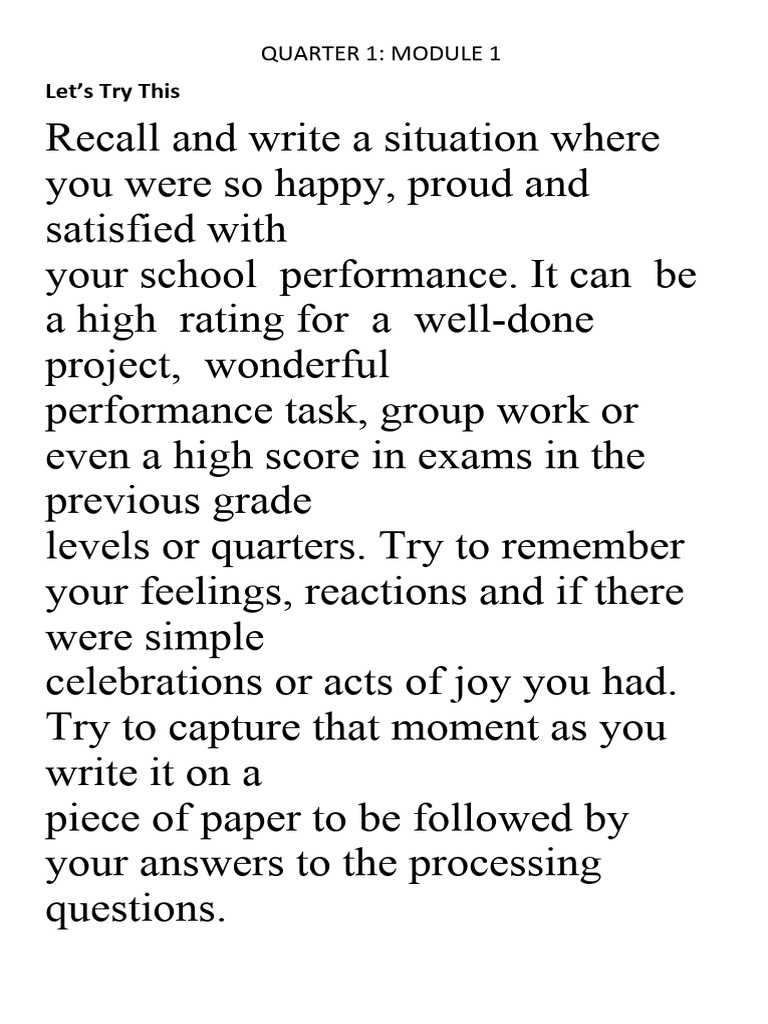 RHGP Mod 1 | PDF | Habits | Thought