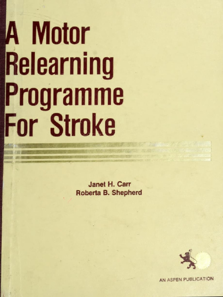 A Motor Relearning Programme For Stroke | PDF