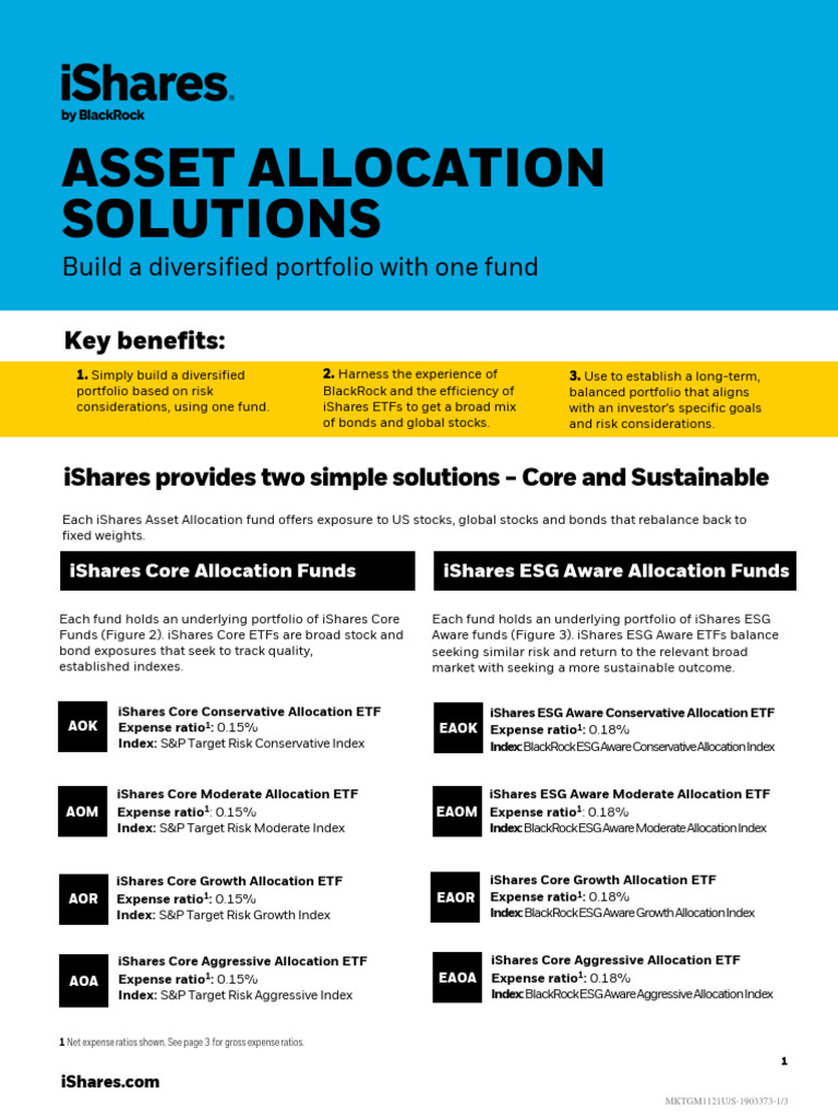 Ishares Core Esg Allocation Brief | PDF | Investment Fund | Exchange Traded Fund