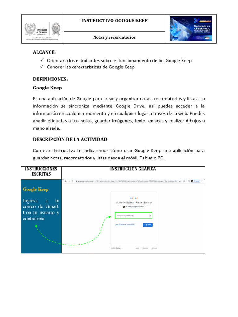 Instructivo - Google Keep | PDF | Crecimiento personal y profesional | Informática