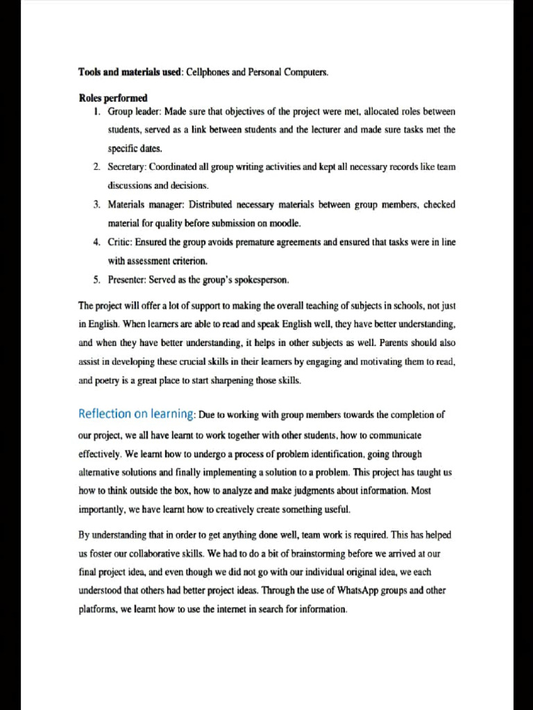 Project Based Learning | PDF