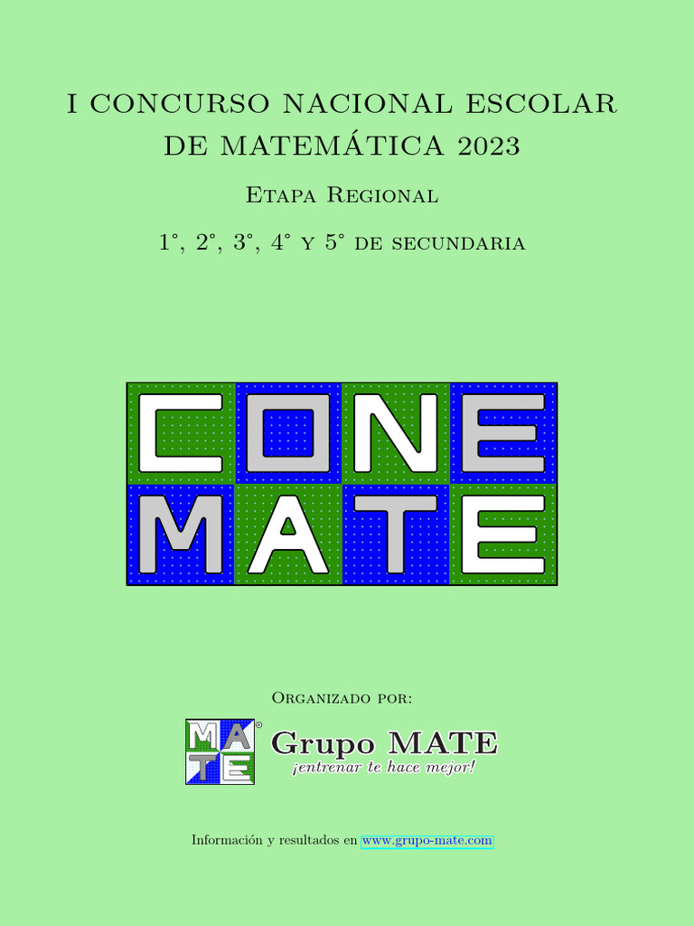 Conemate 2023 E2 Sec | Descargar gratis PDF | Entero | Espejo