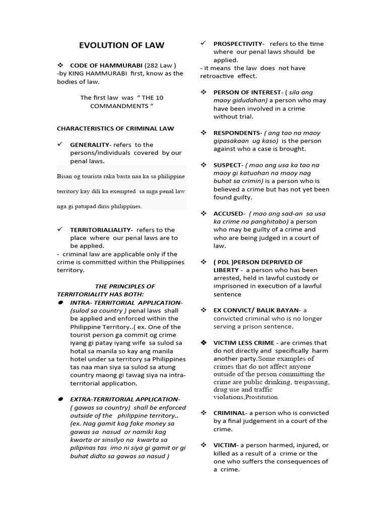 Evolution of Law | PDF