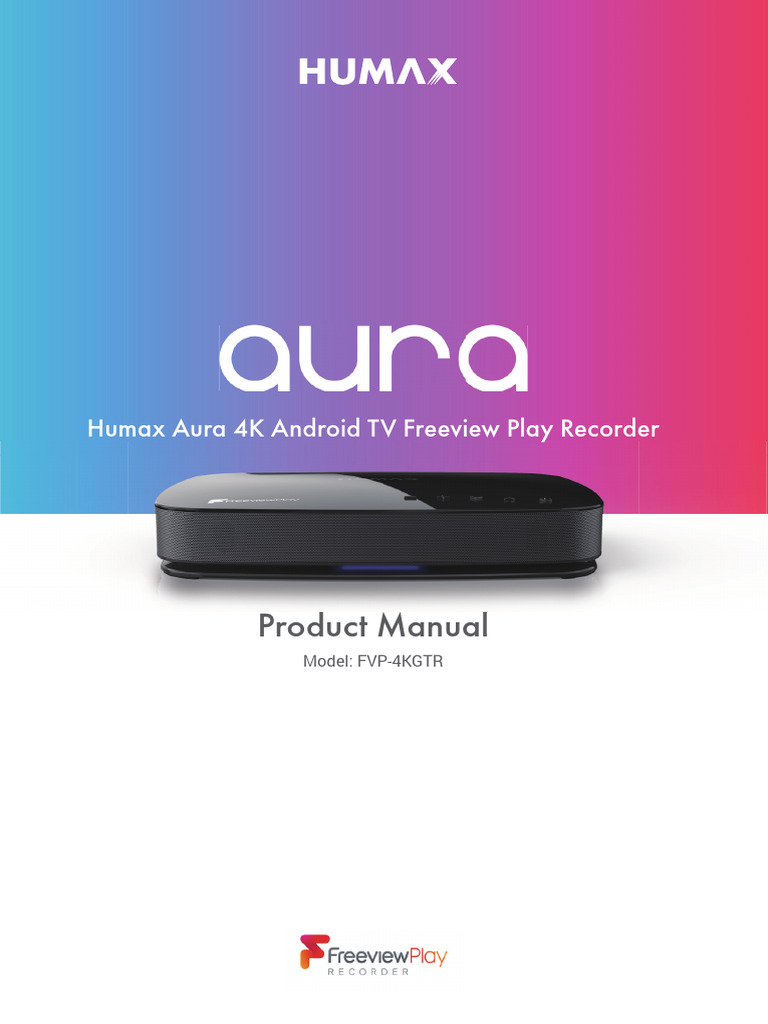 Web Humax Aura User Manual v1.1 | PDF | Hdmi | Android (Operating System)