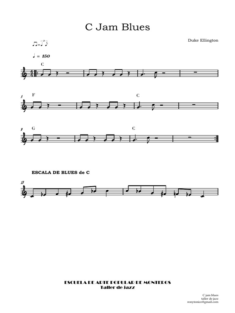 Blues en DO MAYOR | PDF