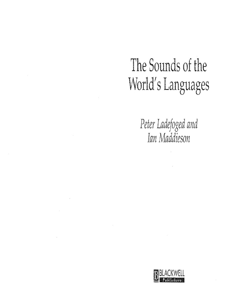 The Sounds of The World S Languages | PDF