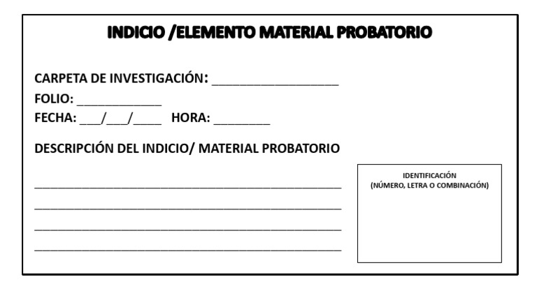 Etiqueta Indicio | PDF