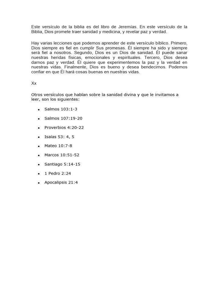 Jer. 33-6 | PDF | Salud y bienestar | Religión y espiritualidad