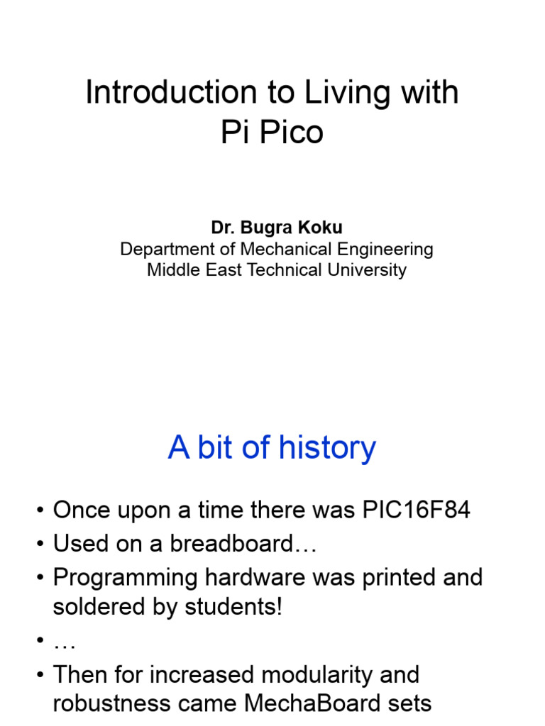 PiPico Intro | PDF | Arduino | Power Supply