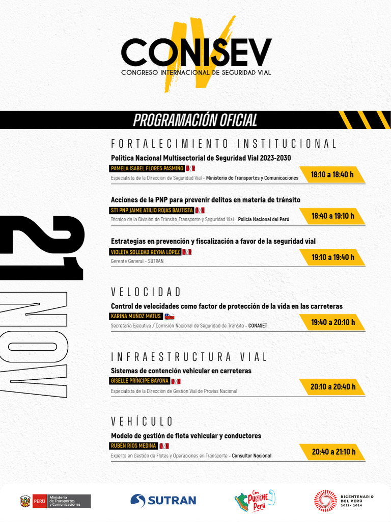 Programación Oficial IV CONISEV 4 | PDF
