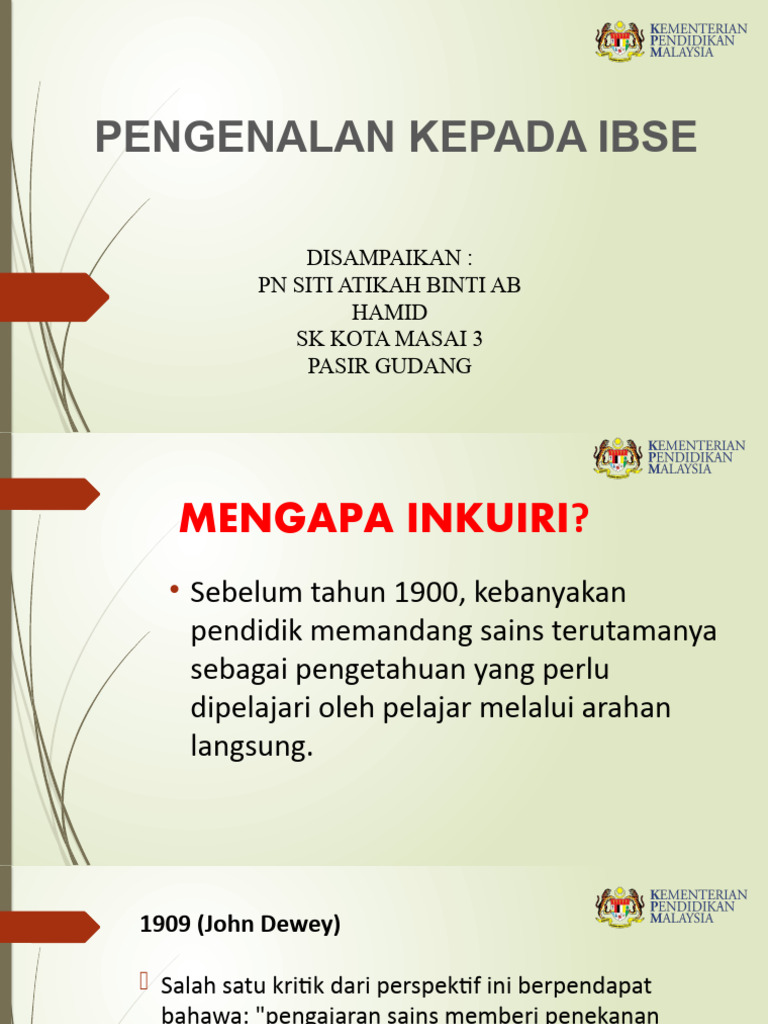 Pengenalan Dan Raising Question Ibse | PDF