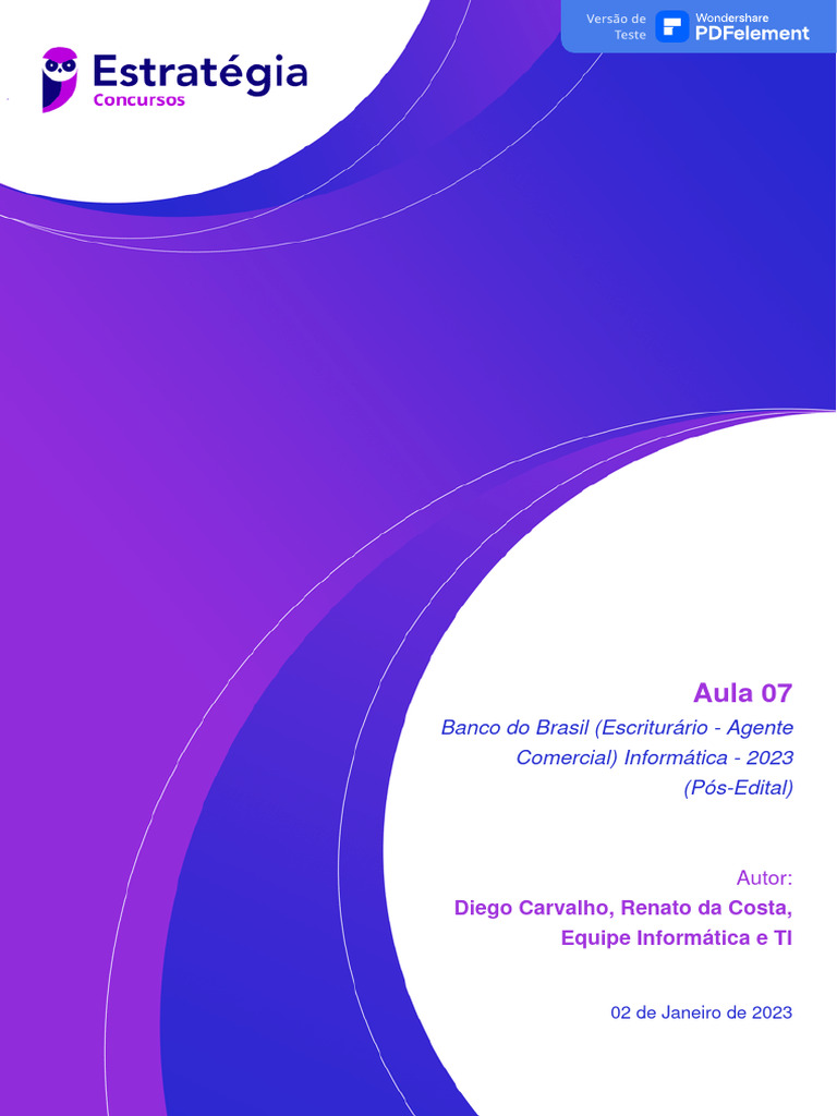 Informática Aula 7 Excel | PDF | Microsoft Excel | Microsoft Office