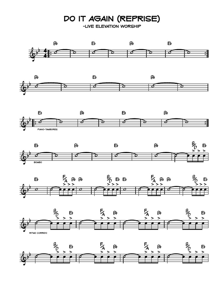 Do It Again (Reprise) - Full Score | PDF