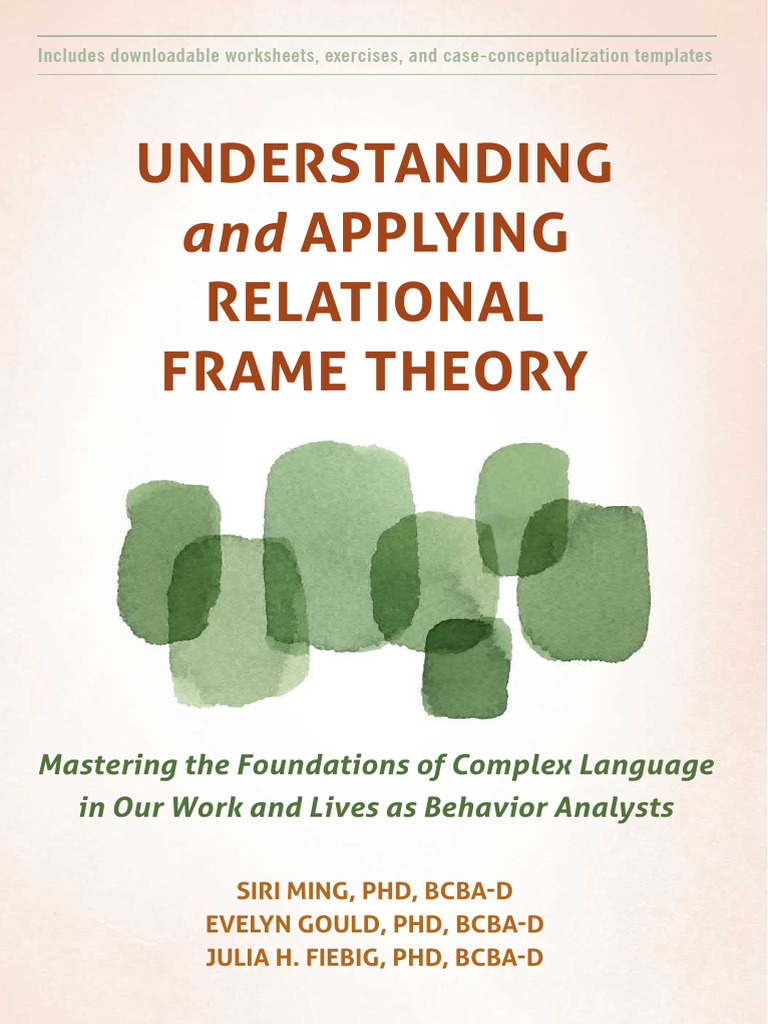 Understanding Relational Frame Theory: and Applying | PDF | Behaviorism ...