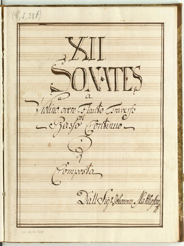 Mattheson 12 Sonatas | PDF