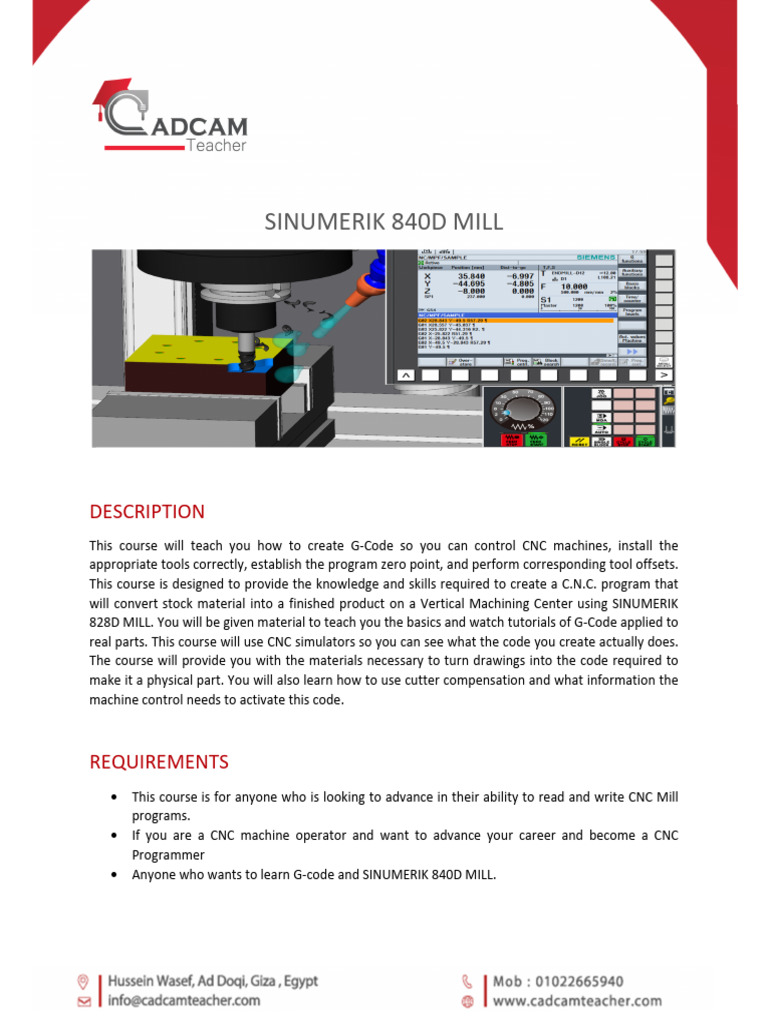 Sinumerik 840d Mill | PDF