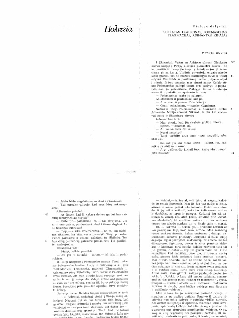 Platonas Valstybe | PDF