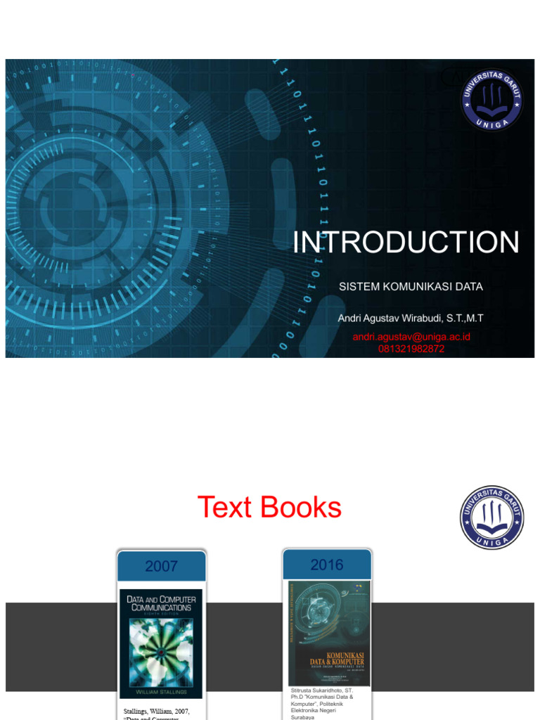 Sistem Komunikasi Data: Andri Agustav Wirabudi, S.T.,M.T | PDF