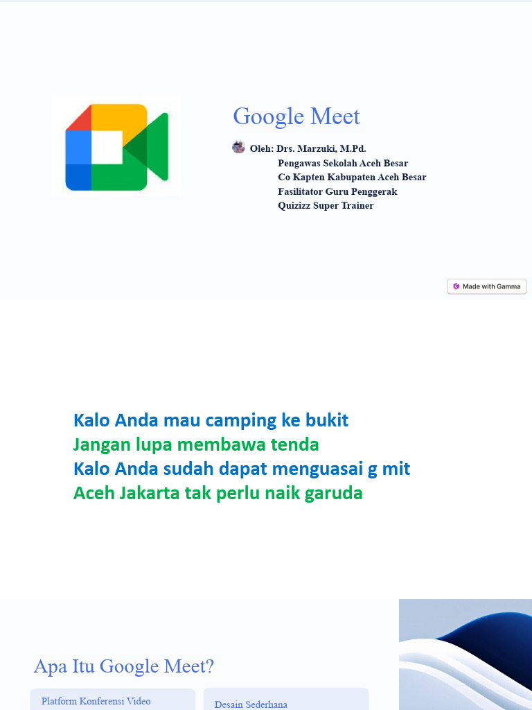 Panduan Lengkap Google Meet untuk Rapat Online | PDF | Seni