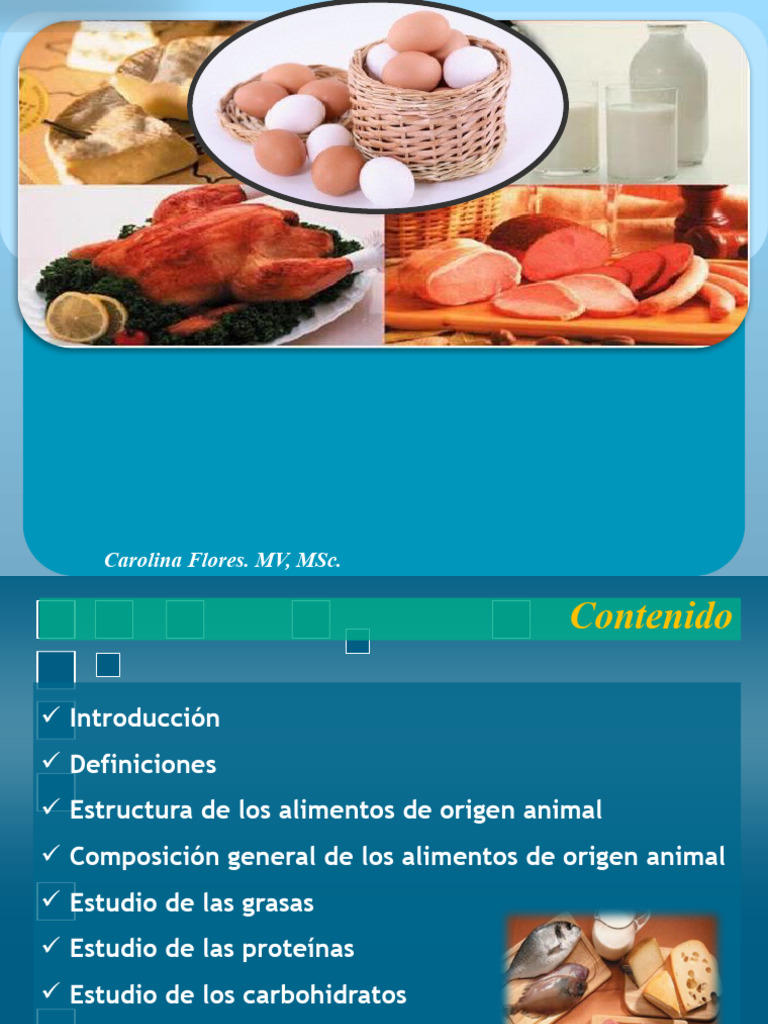 Composición de Alimentos de Origen Animal | PDF | Leche | Trifosfato de ...