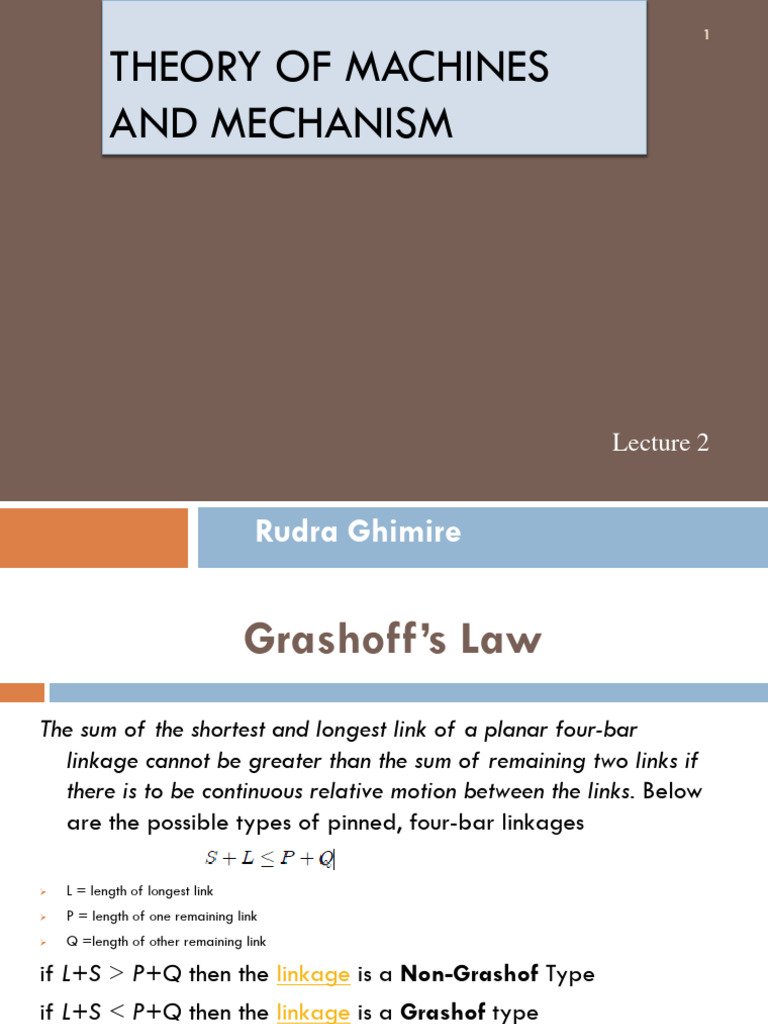 Lecture - 2 - Inversion of Mechanism | PDF | Euclidean Geometry | Tools