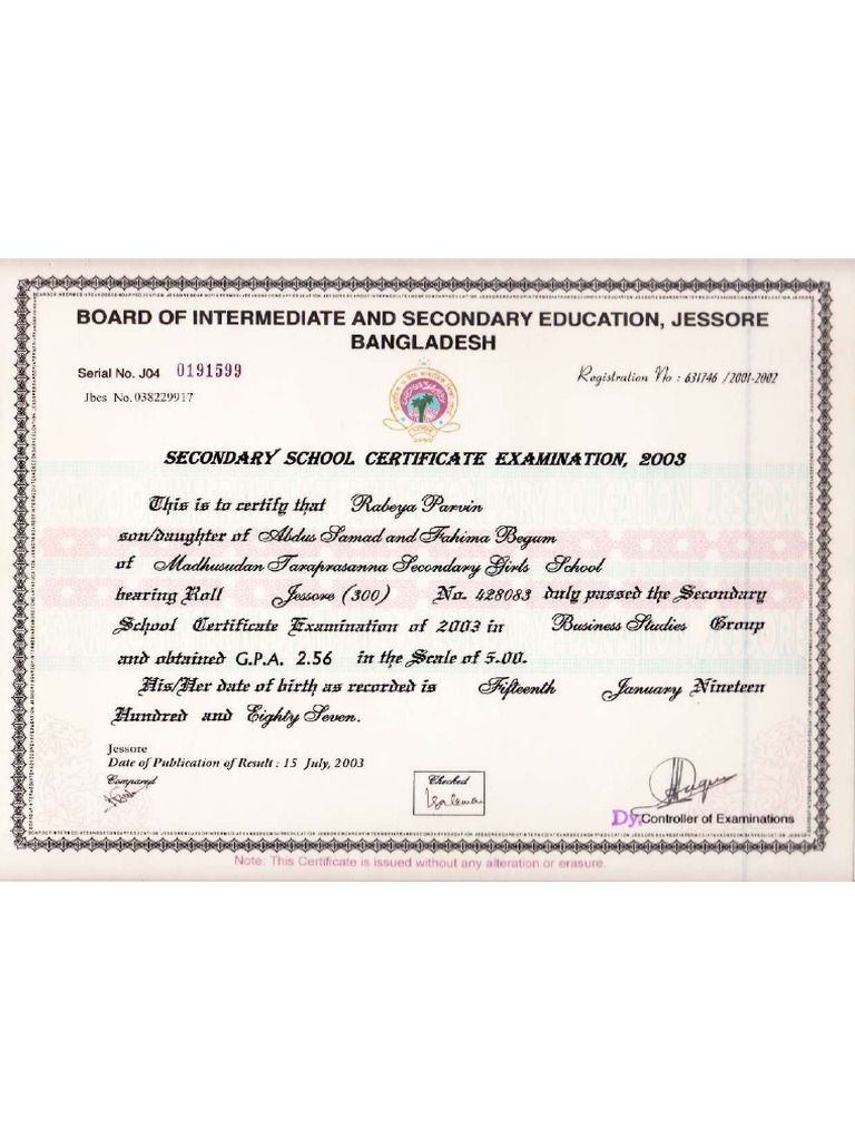 Rina Ssc Certificate Pdf