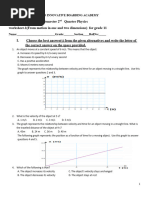 Physics Grade 11 Unit 4 Worksheet | PDF | Force | Acceleration