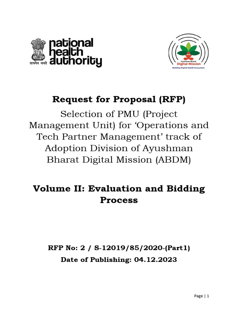 RFP2 Vol 2 | PDF