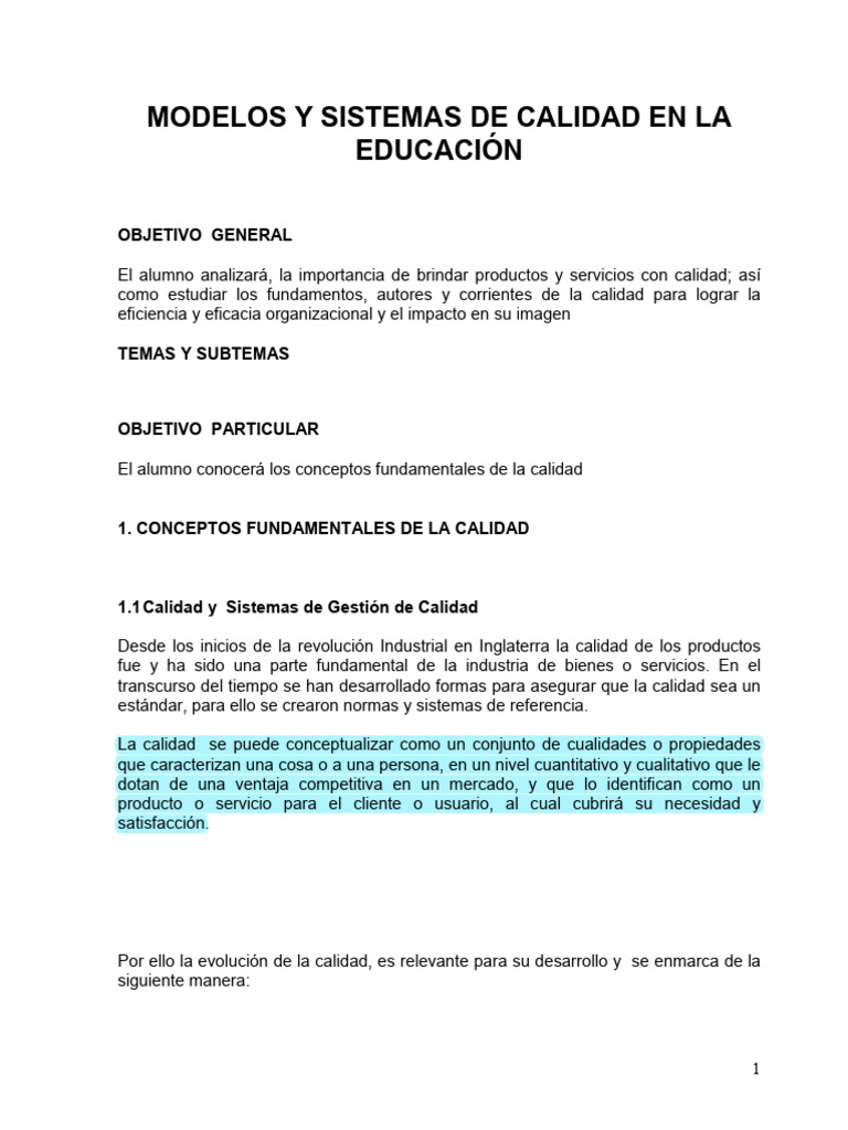 Concepto de Calidad | PDF | Calidad (comercial) | Business