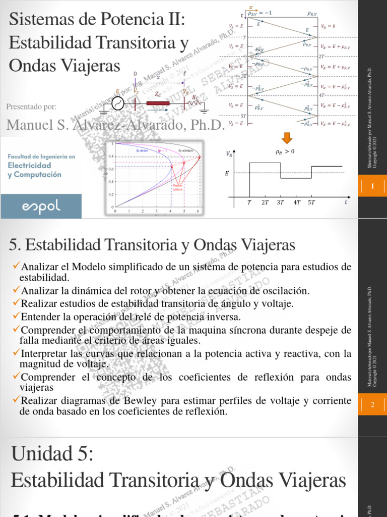 Estabilidad Transitoria | PDF | Oscilación | Generador eléctrico