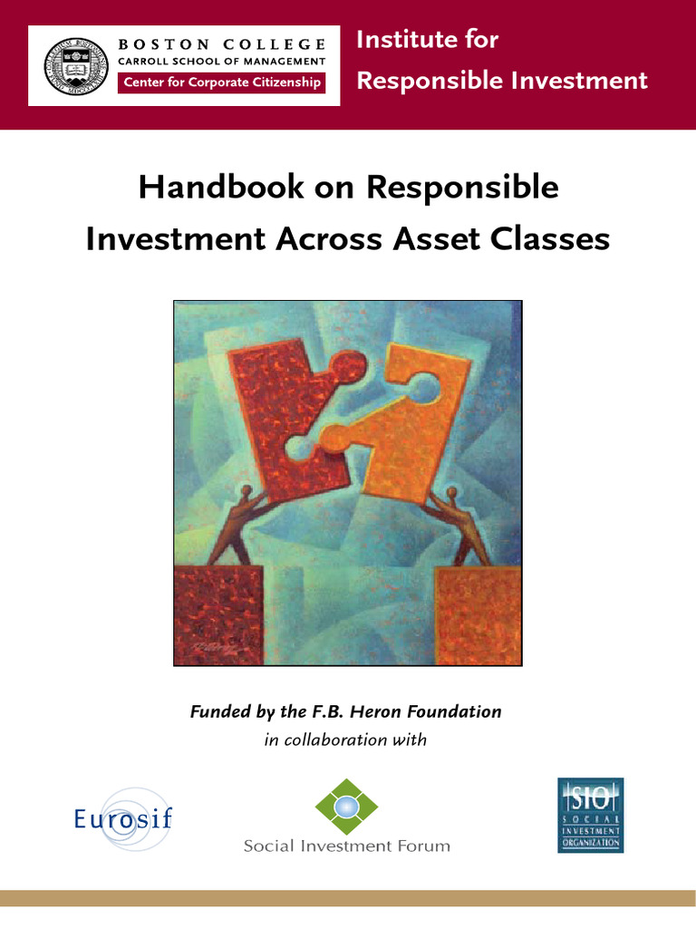Iri Handbook On Responsible Investment Across Asset Classes | PDF ...