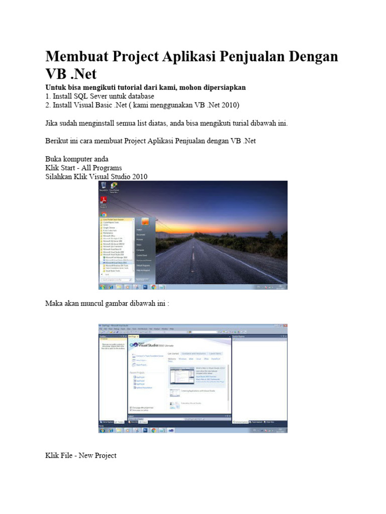 Modul Membuat Project Aplikasi Penjualan Dengan VB | PDF | Pengelolaan ...