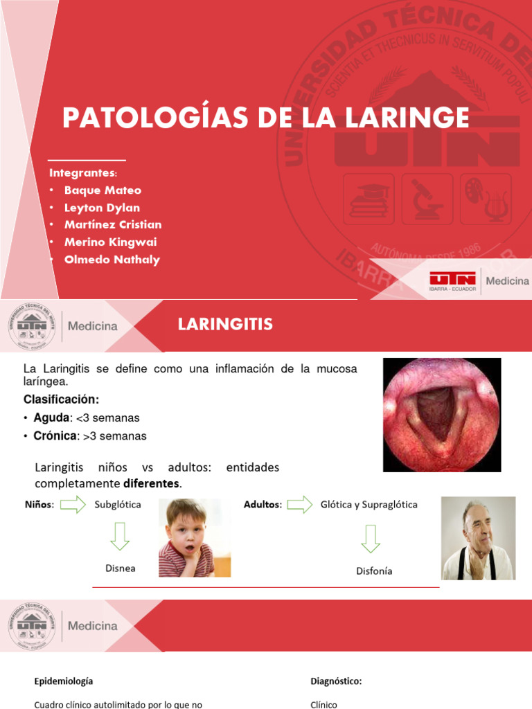 Presentación Patología Laringea | PDF
