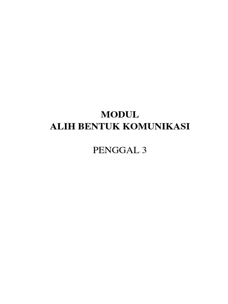 Modul Abk Penggal 3 | PDF