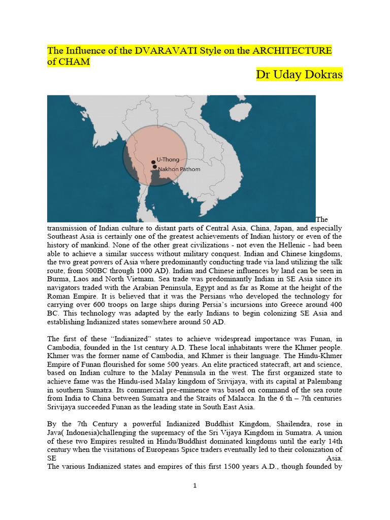 Dvaravati Influence on Cham Architecture | PDF | History