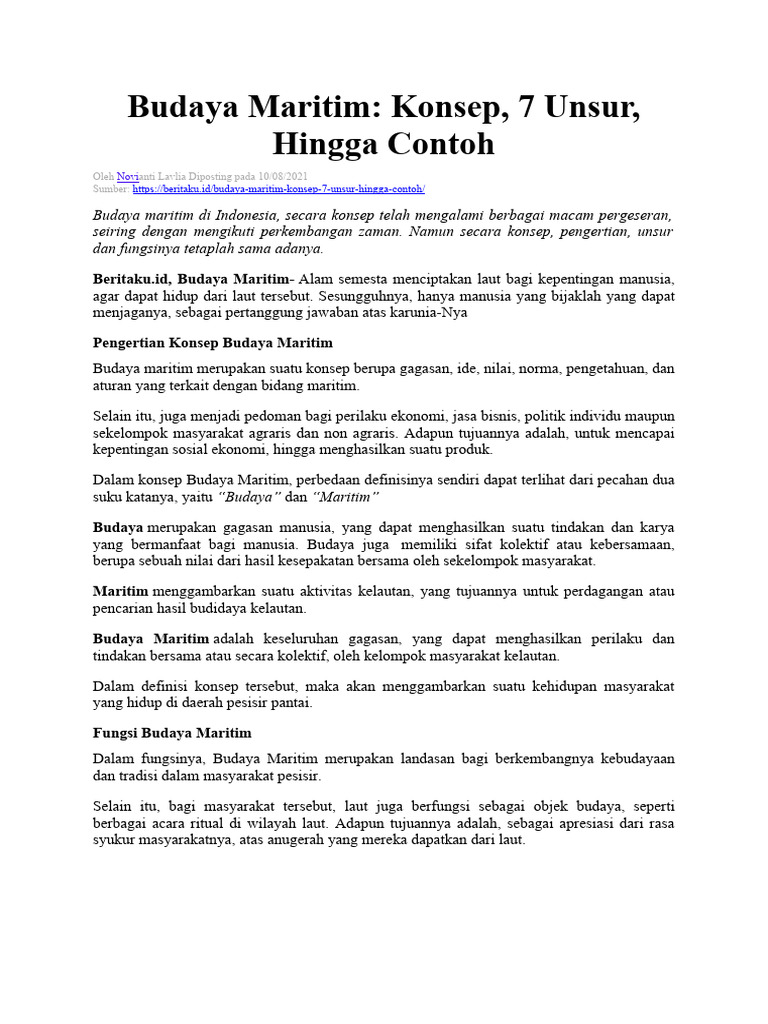Budaya Maritim | PDF