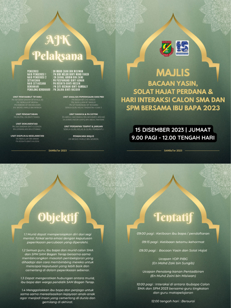 Buku Program Solat Hajat 2023 | PDF