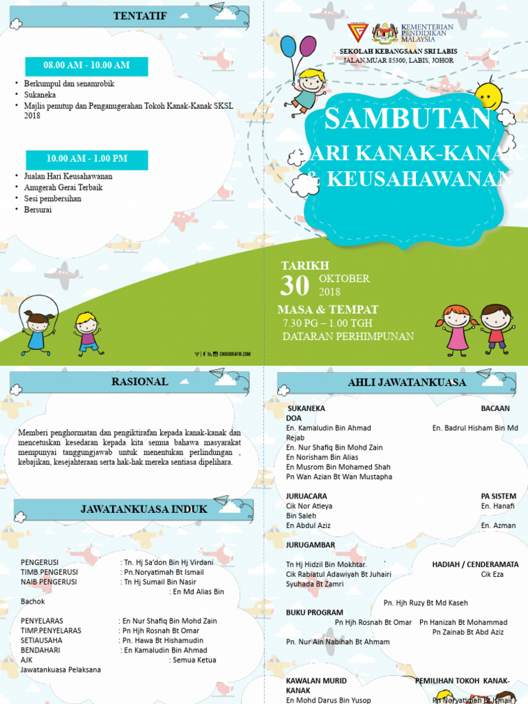 Buku Program Hari Kanak-Kanak | PDF