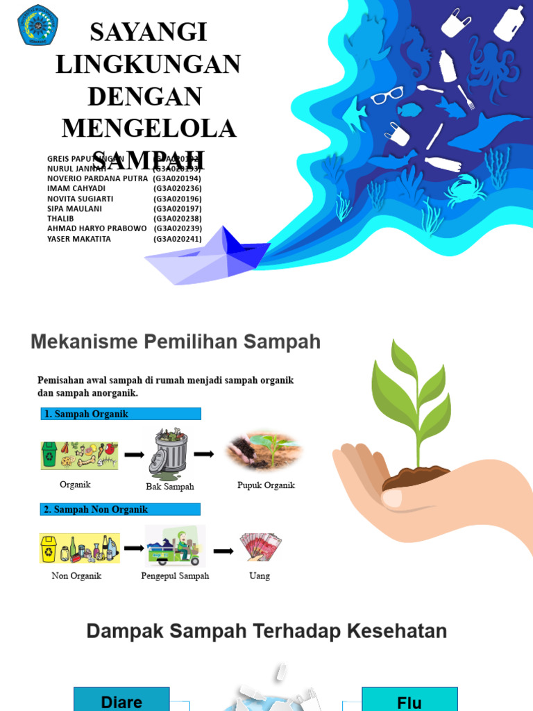 Stop Ocean Plastic Pollution PowerPoint Templates | PDF