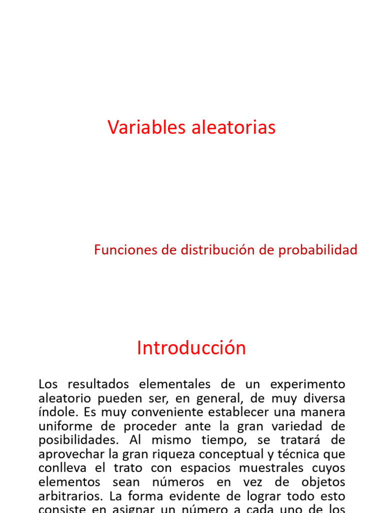 Variables Aleatorias | PDF