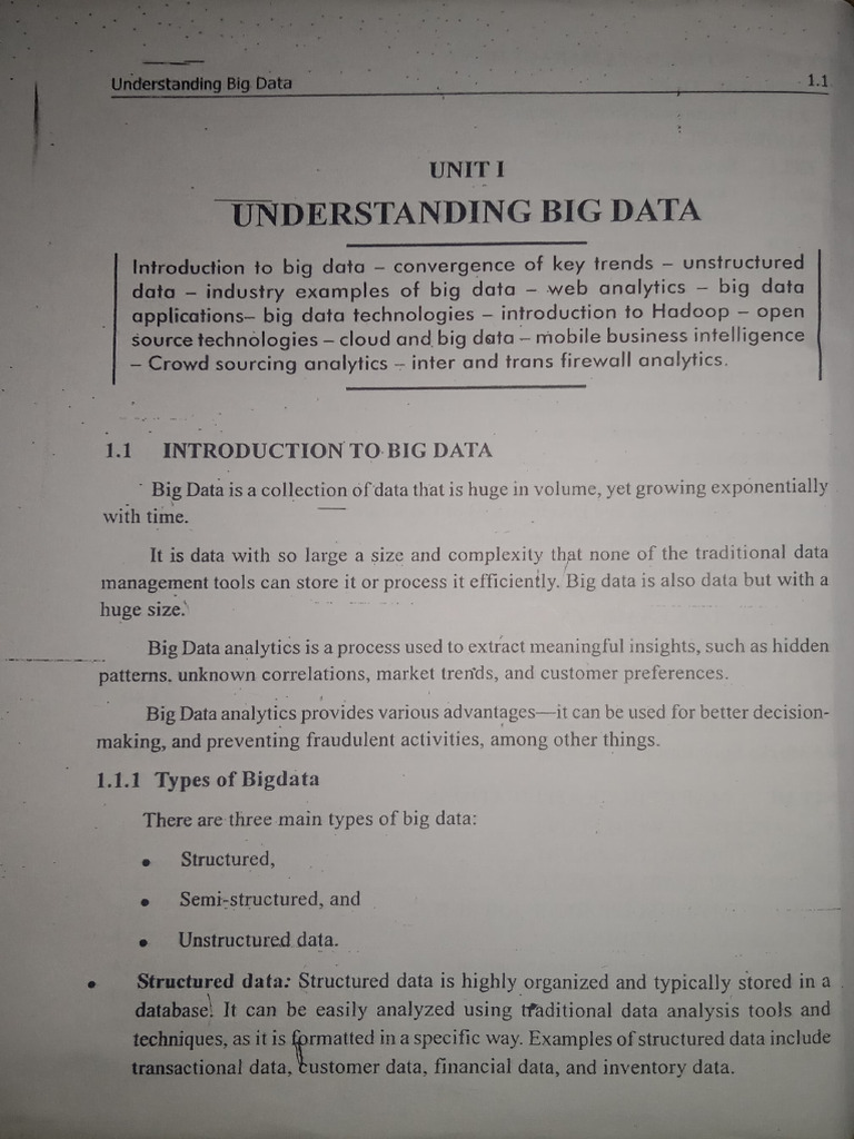 Bda Unit 1 1 Pdf 
