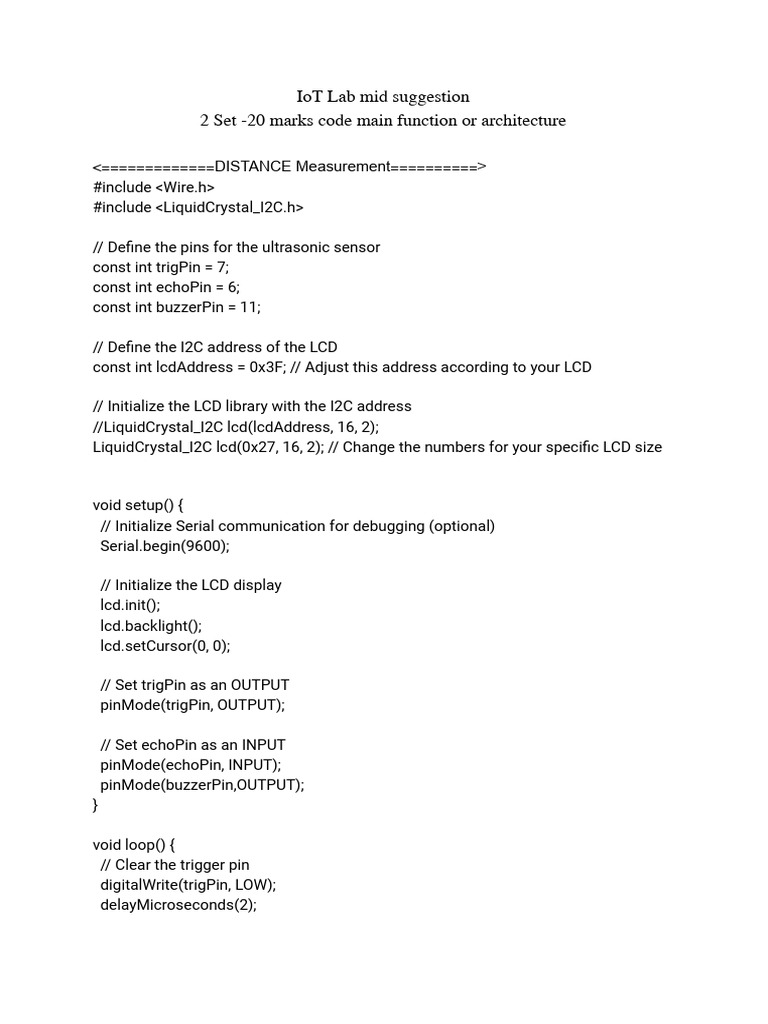 IoT Lab Mid Suggestion | PDF | Computers