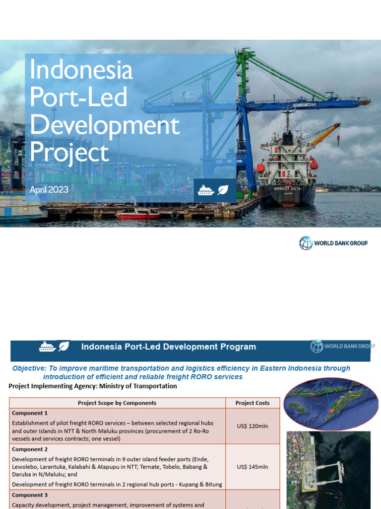 WB - NTT Meeting - Indonesia Port Led Development Project - April 2023 | PDF