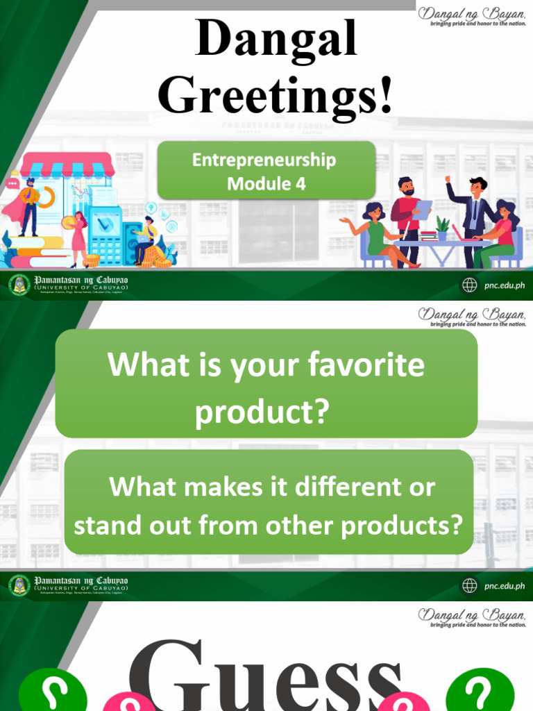 Entrepreneurship Module 4 | PDF