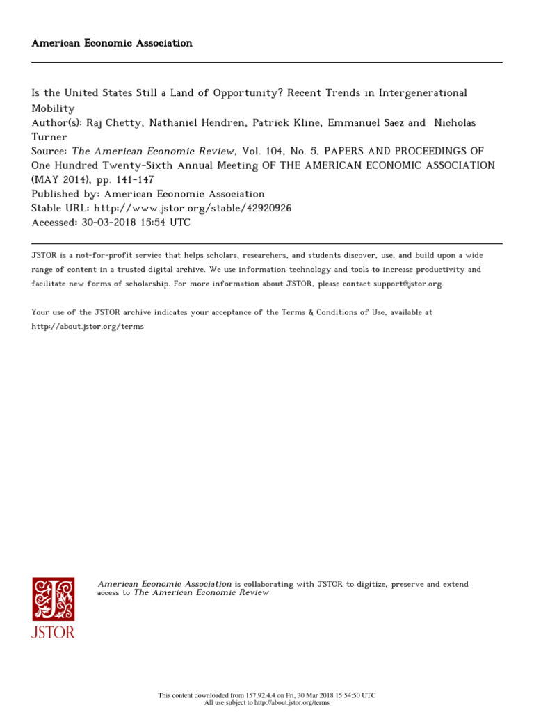 American Economic Association The American Economic Review | PDF