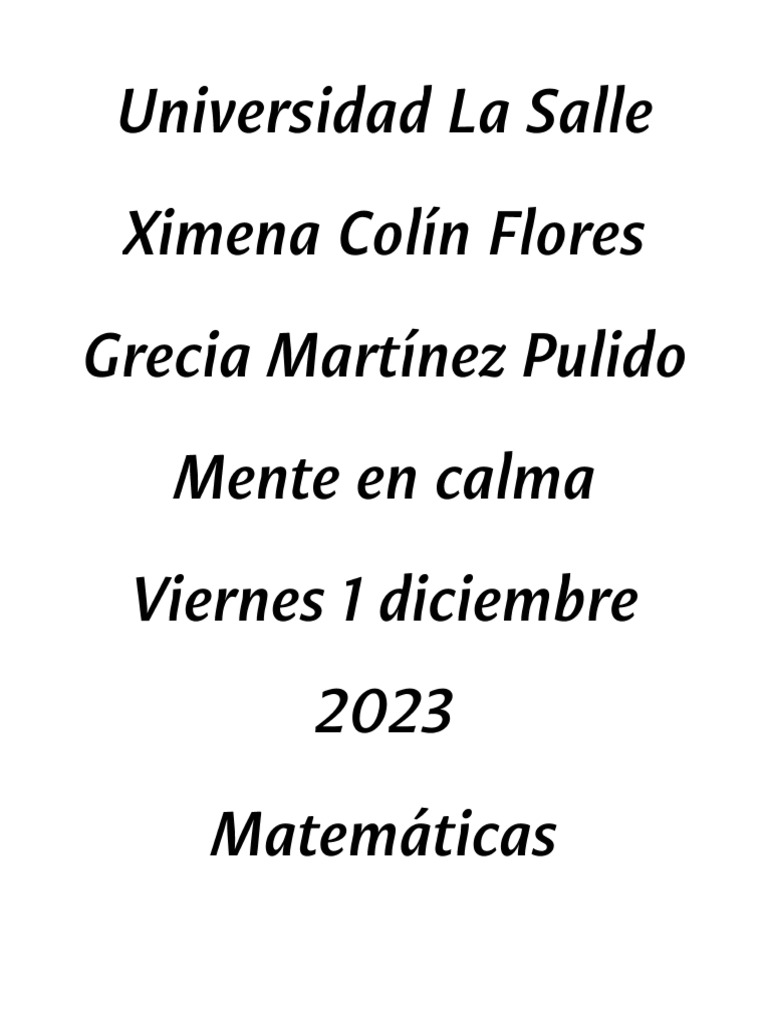 Ximena Colin PTP | PDF