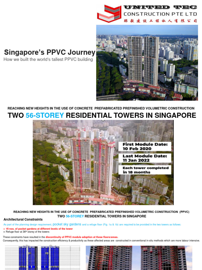 56 Storeys PPVC Singapore | PDF | Home & Garden | Computers